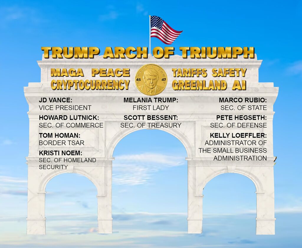 Lydie Livolsi Unveils the TRUMP ARCH OF TRIUMPH in Sainte Lydie City: A ...