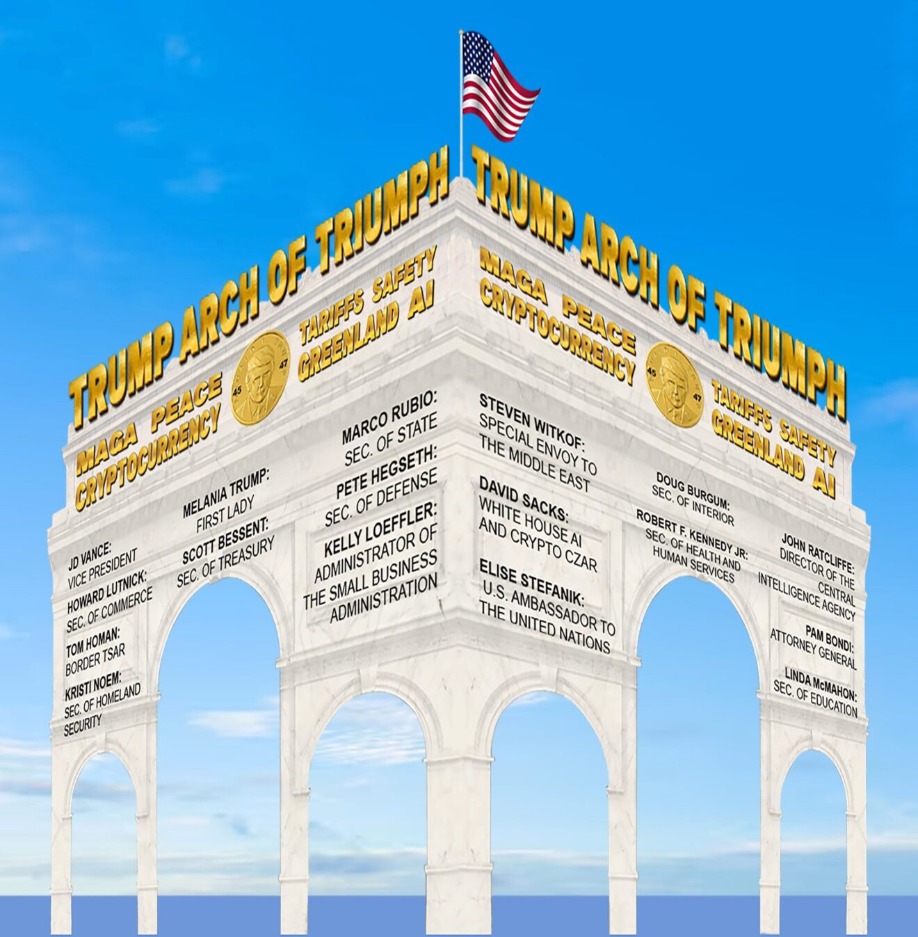 Lydie Livolsi Unveils the TRUMP ARCH OF TRIUMPH in Sainte Lydie City: A ...